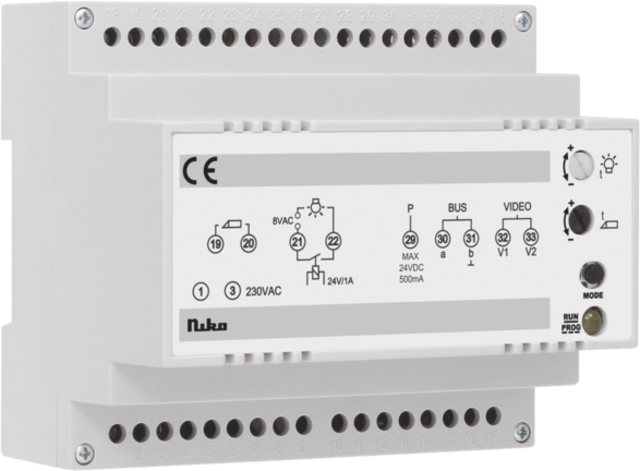 Modular power supply for a video installation with a maximum of 12 ...