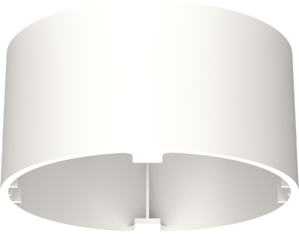 Mounting box for 360° presence detector, for surface mounting, white