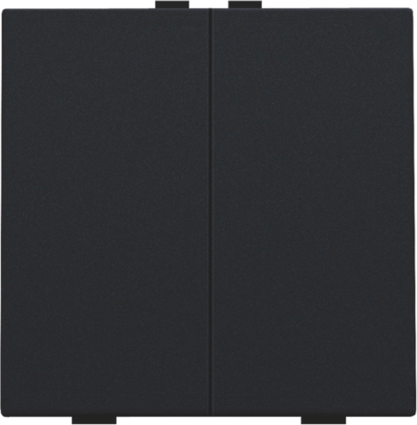 Double push button for Niko Home Control, black coated