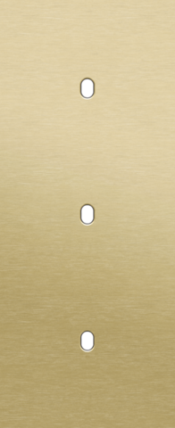 Threefold faceplate, vertical 60 mm centre distance, for three single ...