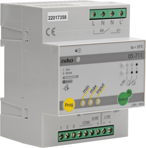 Modular dimmer for switching and dimming of electronic control gear