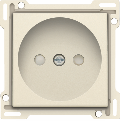 Finishing set for socket outlet without earthing, with shutters, flush ...