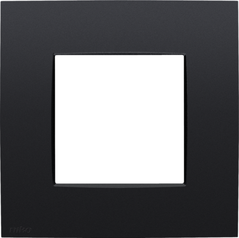 Single faceplate, Niko Intense matt black coated
