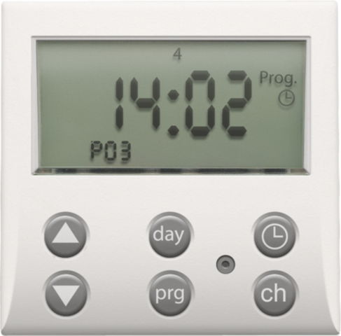 Digital timer or electronic time switch, white