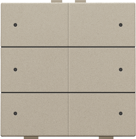 Sixfold push button with LEDs and comfort sensors for Niko Home Control ...