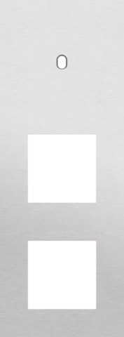 Threefold faceplate, vertical 71 mm centre distance, for a single ...