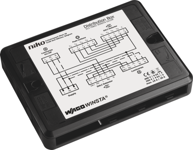 WAGO WINSTA® distribution box, ON/OFF, P48 DALI-2