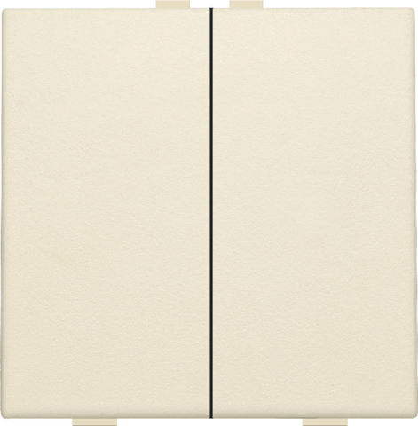 Double push button for Niko Home Control, cream
