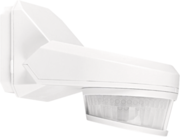 Motion detector, 230 V, 16 m, 120°, IP54, for surface mounting, white