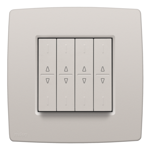 Fourfold key with 'up' and 'down' arrows for wireless switch or push ...