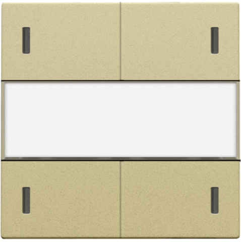 Finishing set for fourfold potential-free 24 V push button with LED and ...