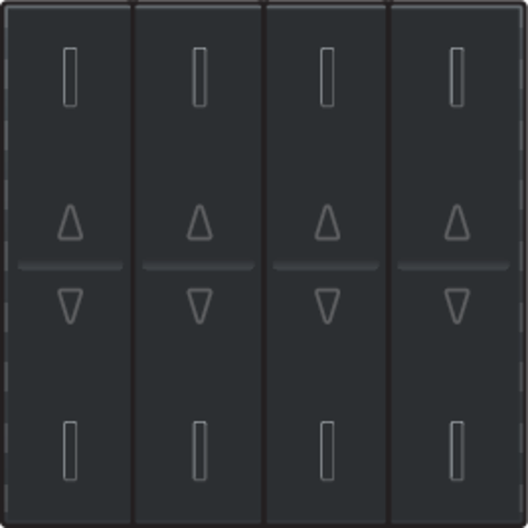 Fourfold key with 'up' and 'down' arrows for wireless switch or push ...