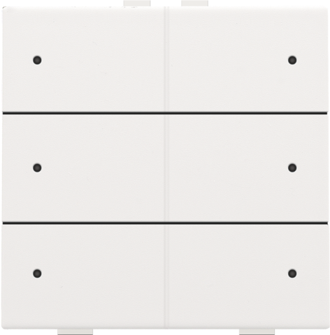 Sixfold push button with LEDs and comfort sensors for Niko Home Control ...