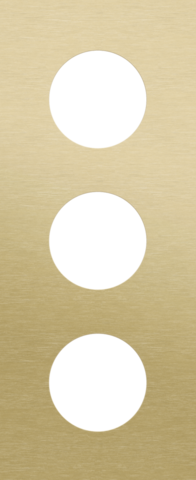 Threefold faceplate, 60 mm centre distance, for 3 socket outlets, Niko ...