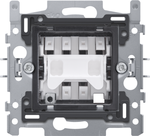 Base for an intermediate switch, 10 AX/250 Vac, plug-in terminals, claw ...