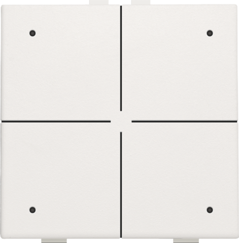 Fourfold push button with LEDs and comfort sensors for Niko Home ...