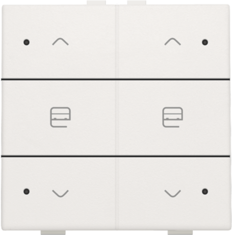 Double push button with LED for Niko Home Control, white