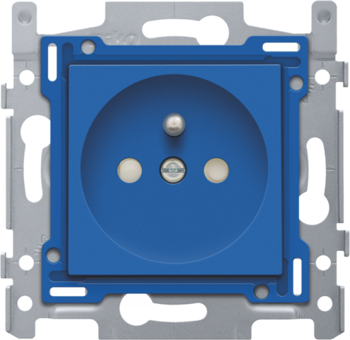 Socket outlet with pin earthing and shutters, flush-mounting depth 28.5 ...