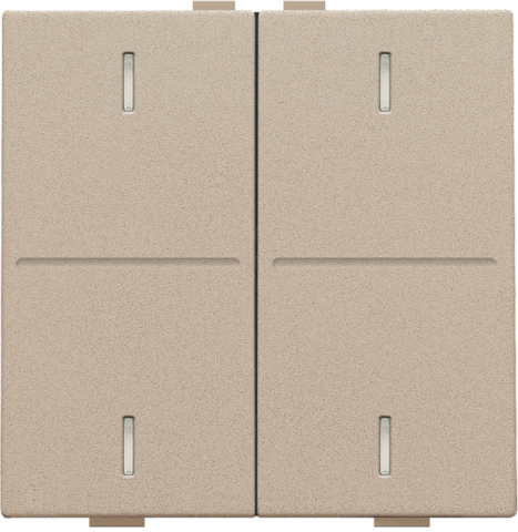 Double key for push button with 4 control buttons and 4 feedback LEDs ...