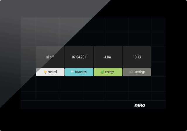 Touchscreen Niko Home Control