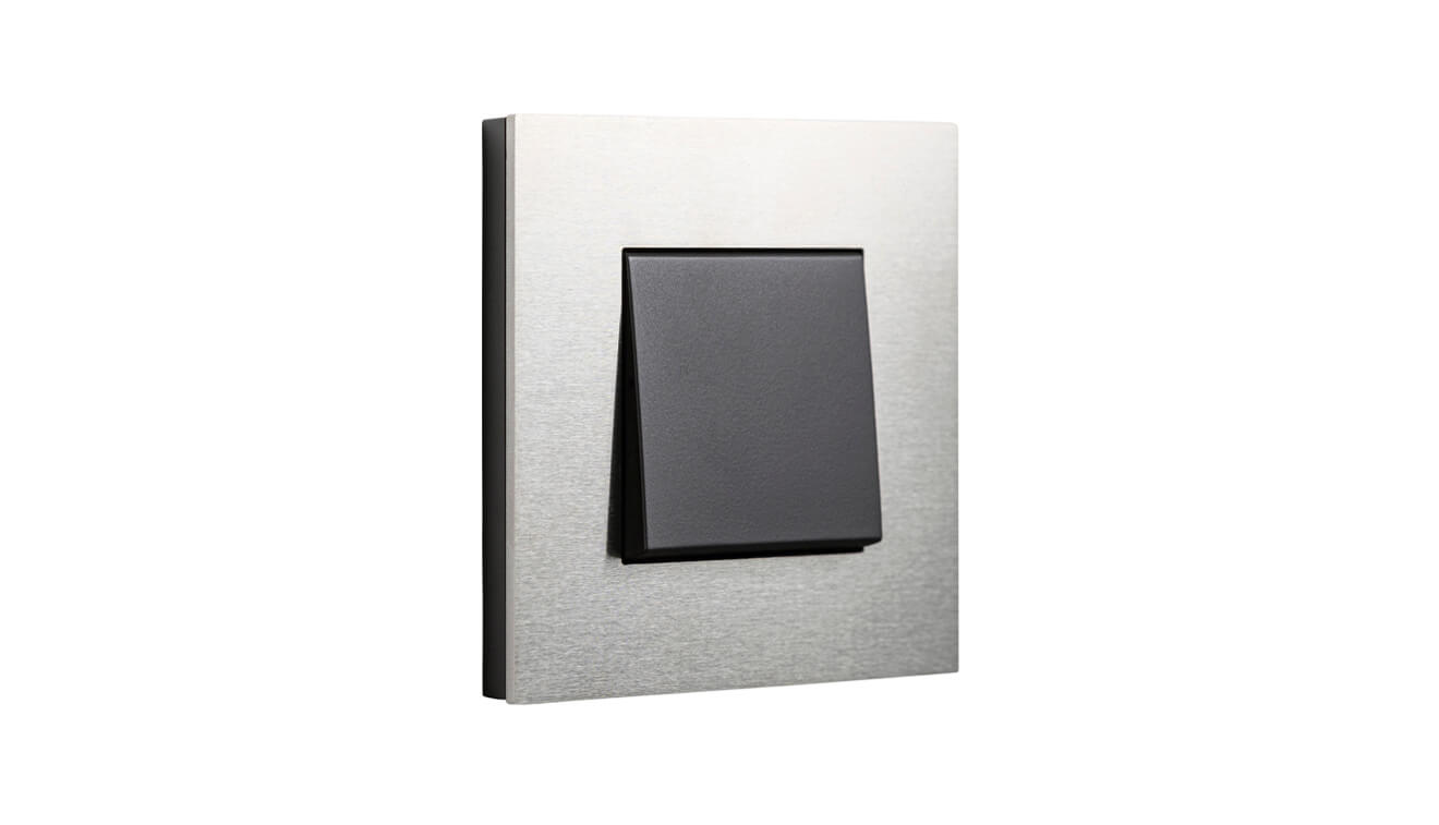 Niko Pure stainless steel on anthracite