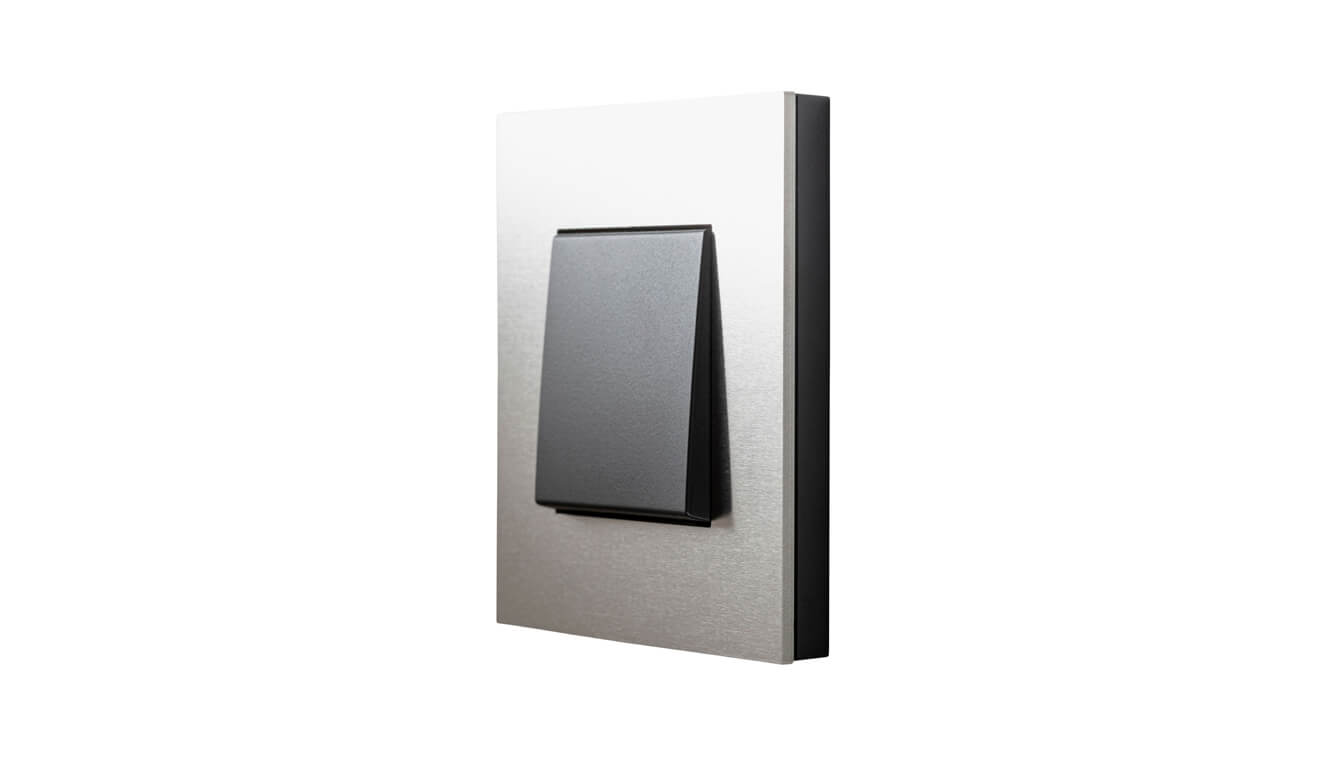 Niko Pure stainless steel on anthracite