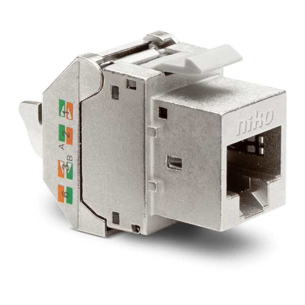 Niko RJ45 utp ethernet connectors are PoE type 4 ready